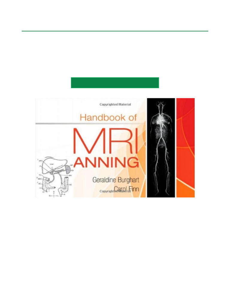 Handbook of MRI Scanning Scribd Download | PDF | Magnetic Resonance Imaging | Pelvis