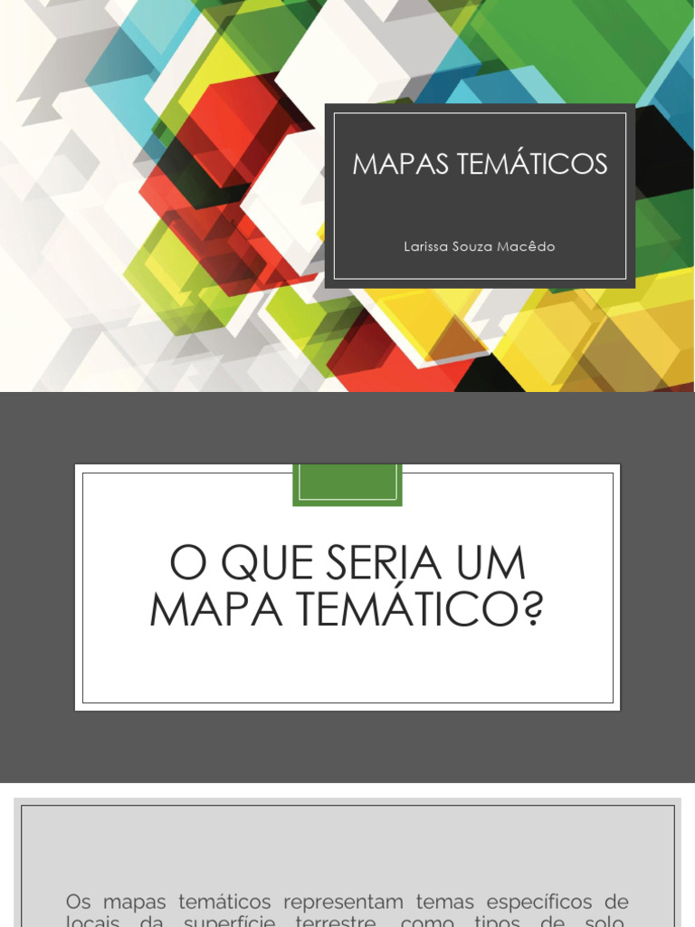 Tipos de Mapas Temáticos e Suas Funções | PDF