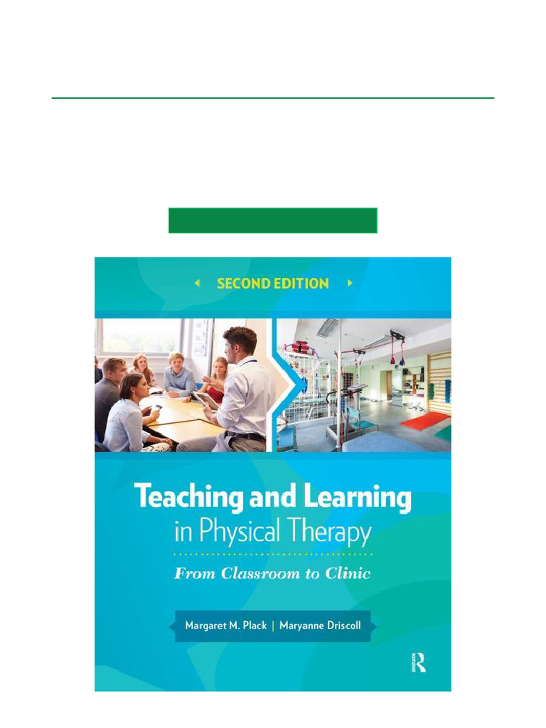 Teaching & Learning in PT: 2nd Edition | PDF
