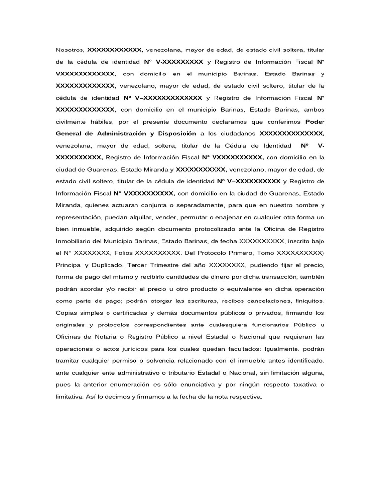 Modelo de Poder Especial | PDF