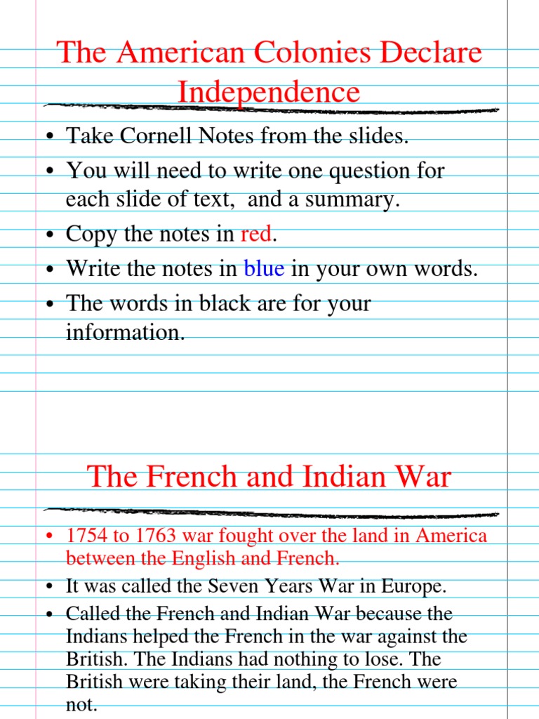 The American Colonies Declare Independence | PDF | United States ...