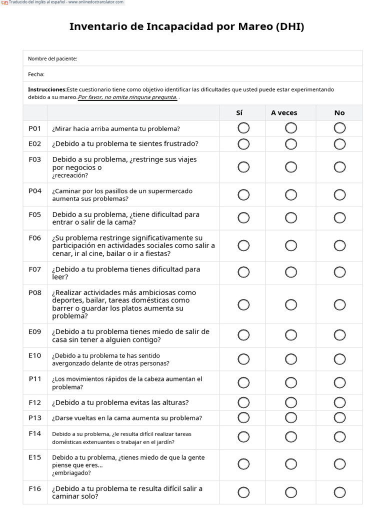 dizziness-handicap-inventory-dhi.en.es | PDF | Sicología | Ciencias del ...