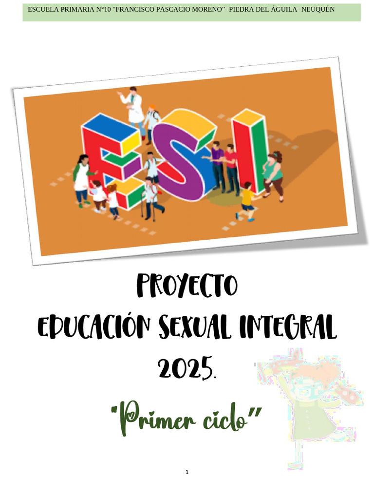PROYECTO DE ESI - PRIMER CICLO 2025 | PDF