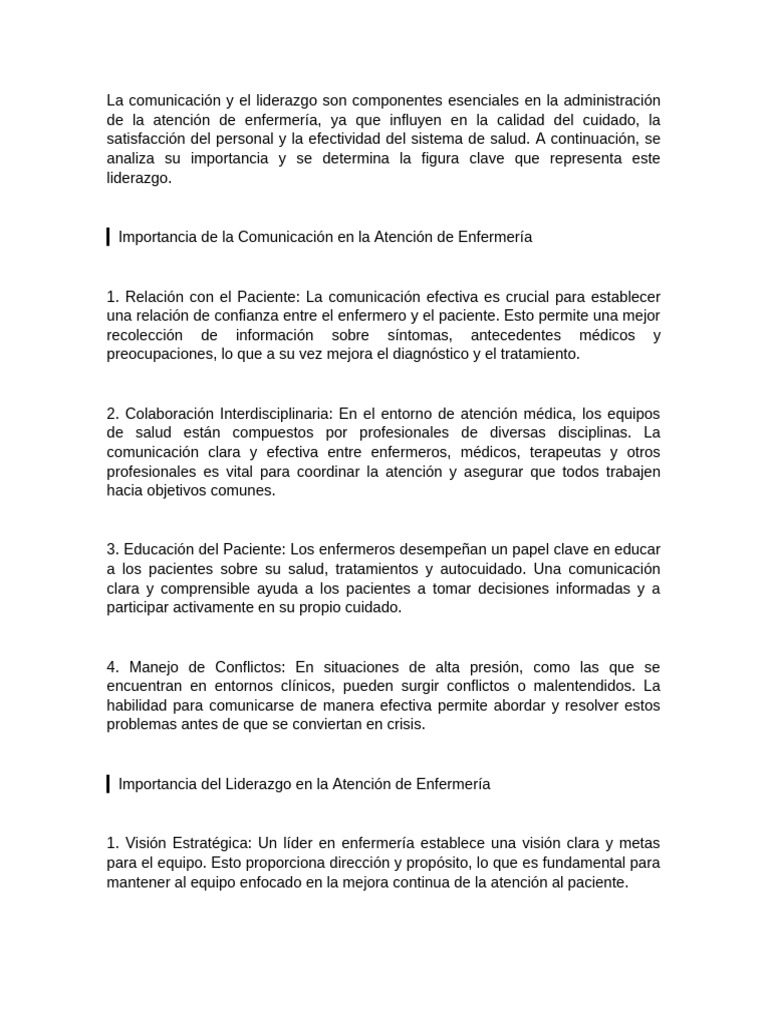 Johe Yyyyy | PDF | Enfermería | Liderazgo