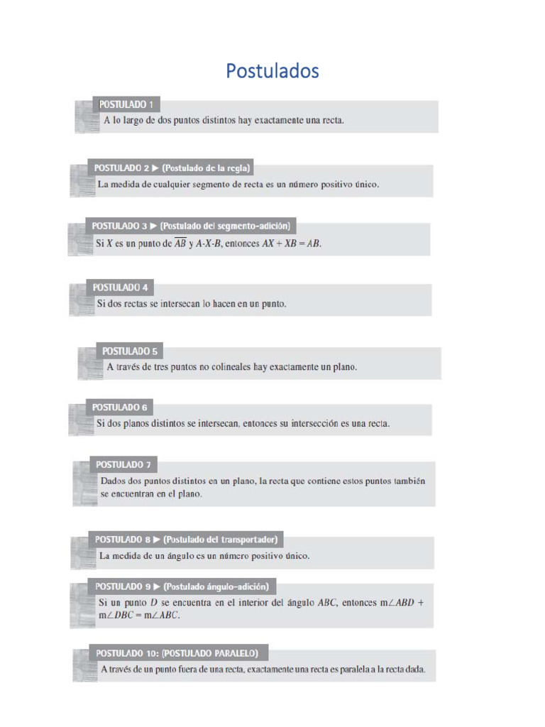 Documento 02 Postulados 1-10 | PDF