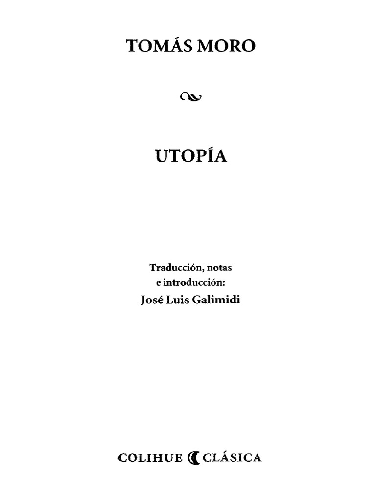 Pensamientos de Tomás Moro sobre el dinero | PDF | utopía | Verdad