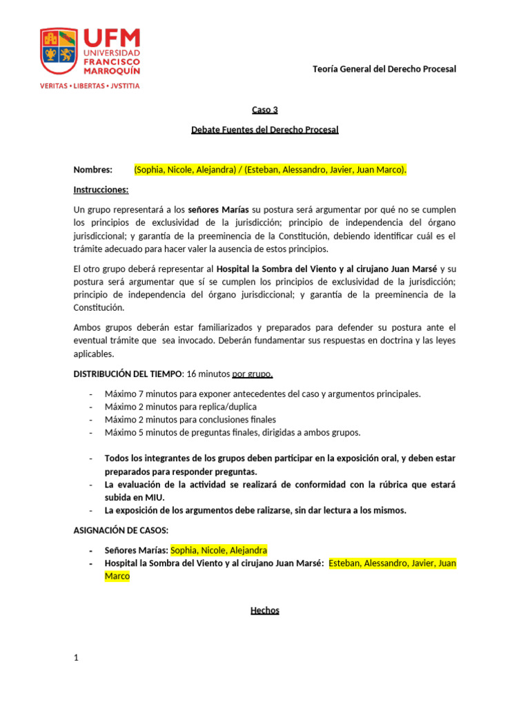 (UFM) Actividad5. IndependenciaOJ Caso3 | PDF | Jurisdicción | Abogado