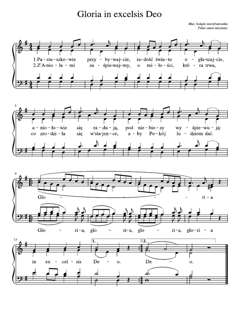 Gloria in Excelsis Deo | PDF