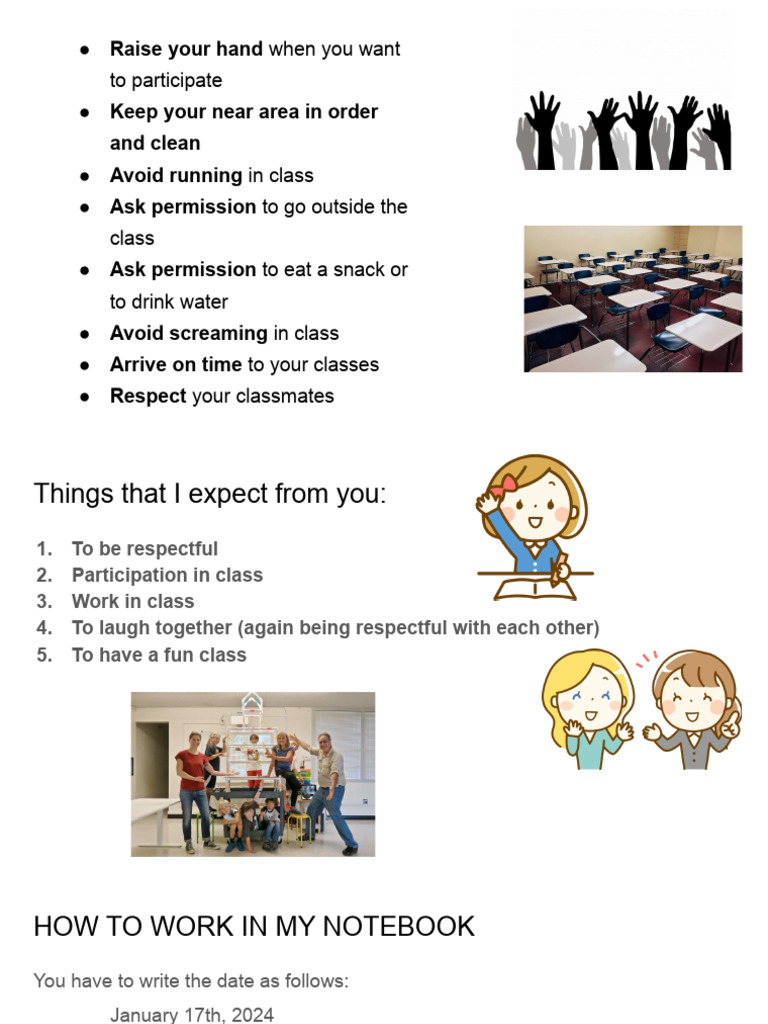 Normas y Expectativas de Clase | PDF