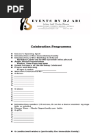 Sample Program Flow - Birthday | PDF