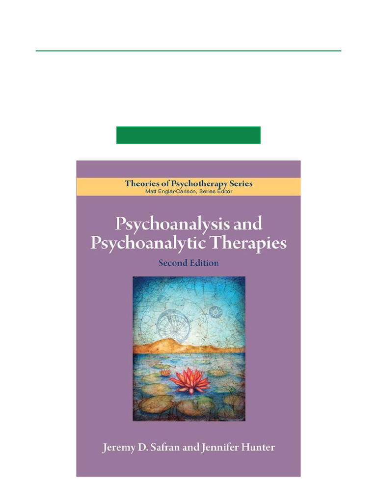 Psychoanalysis and Psychoanalytic Therapies 2nd Edition Digital ...