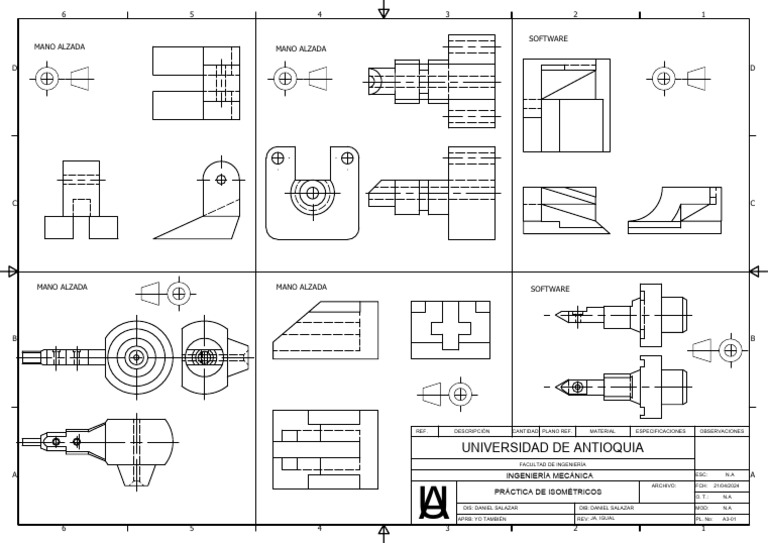 Práctica de Isométricos en Ingeniería | PDF