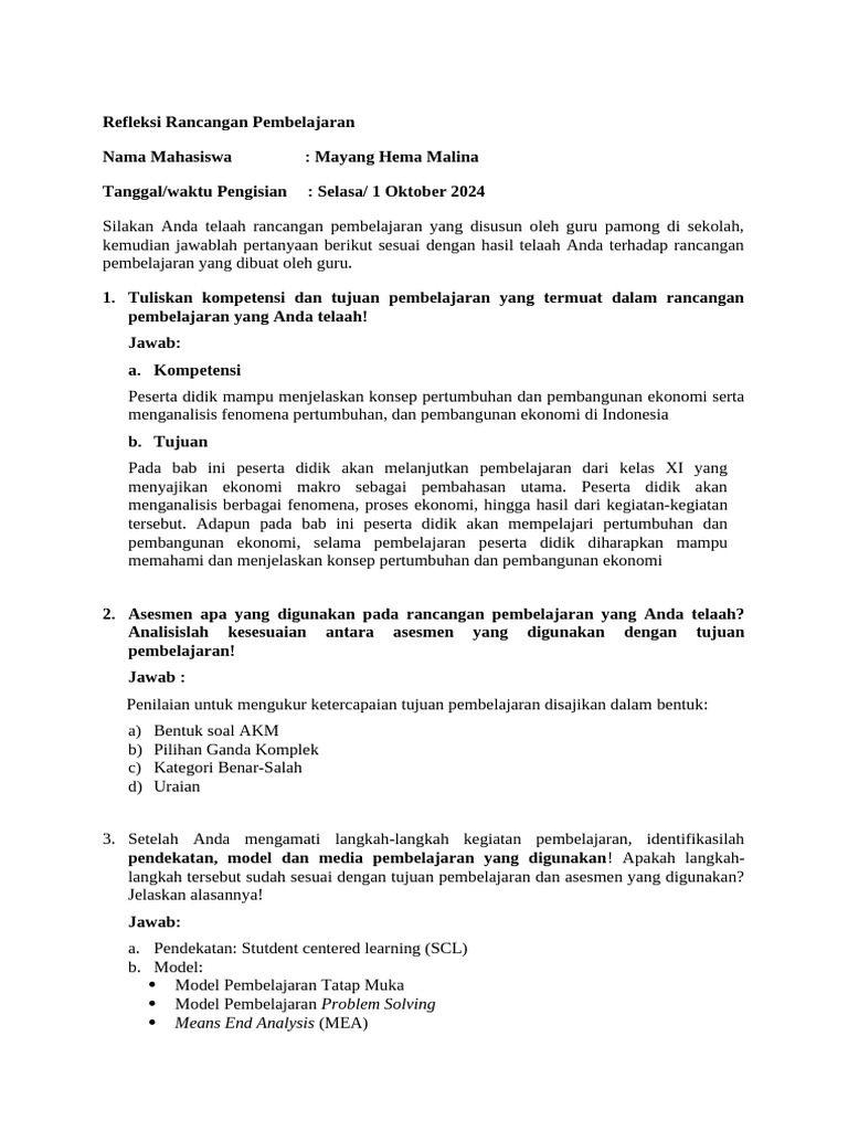 Analisis Modul LK 1 | PDF