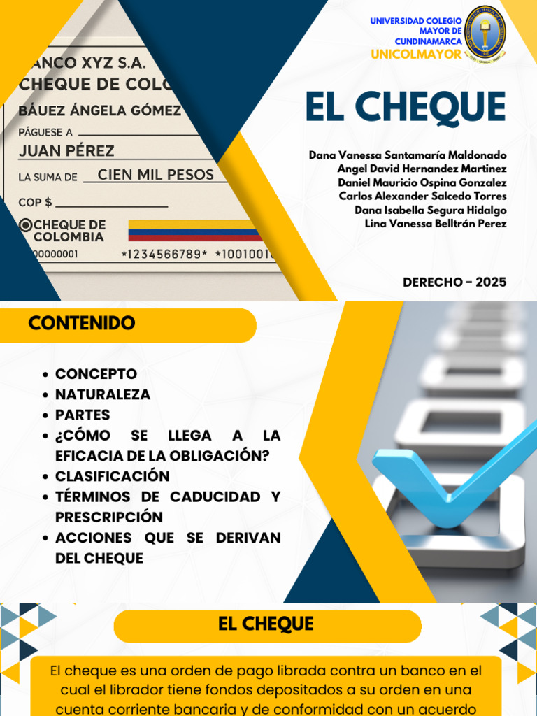 Guía Completa sobre el Cheque 2025 | PDF | Cheque | Bancos
