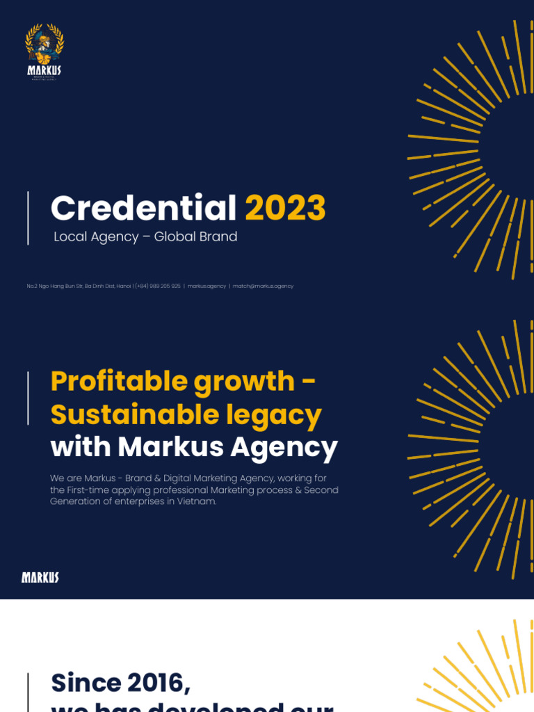 Markus Agency Credential 2023 1 | PDF | Brand