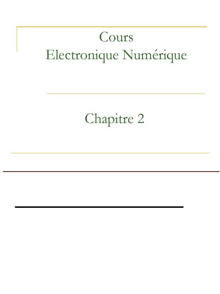 Circuits Séquentiels en Électronique | PDF | Circuit électronique ...