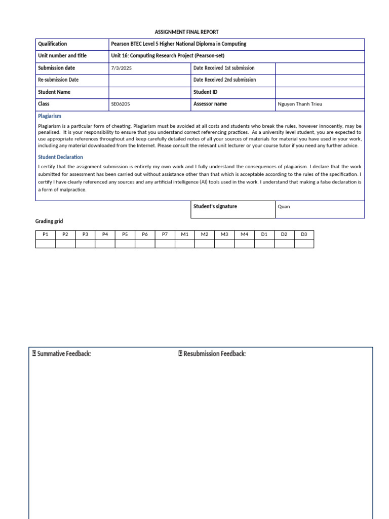 BH00999_QuangBinhQuan_ASM_part 1_Computing Research Project | PDF ...