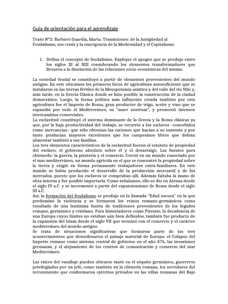 TP #2 HSG | PDF | Feudalismo | Agricultura