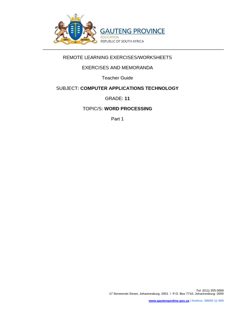 Grade 11 Computer Applications Worksheets | PDF | Graphic Design