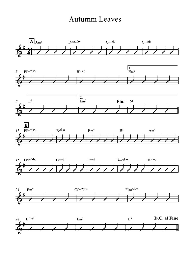 Autum Leaves Harmonia Tema | PDF