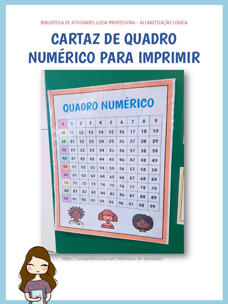 Quadro Numérico Imprimir | PDF | Números | Matemática