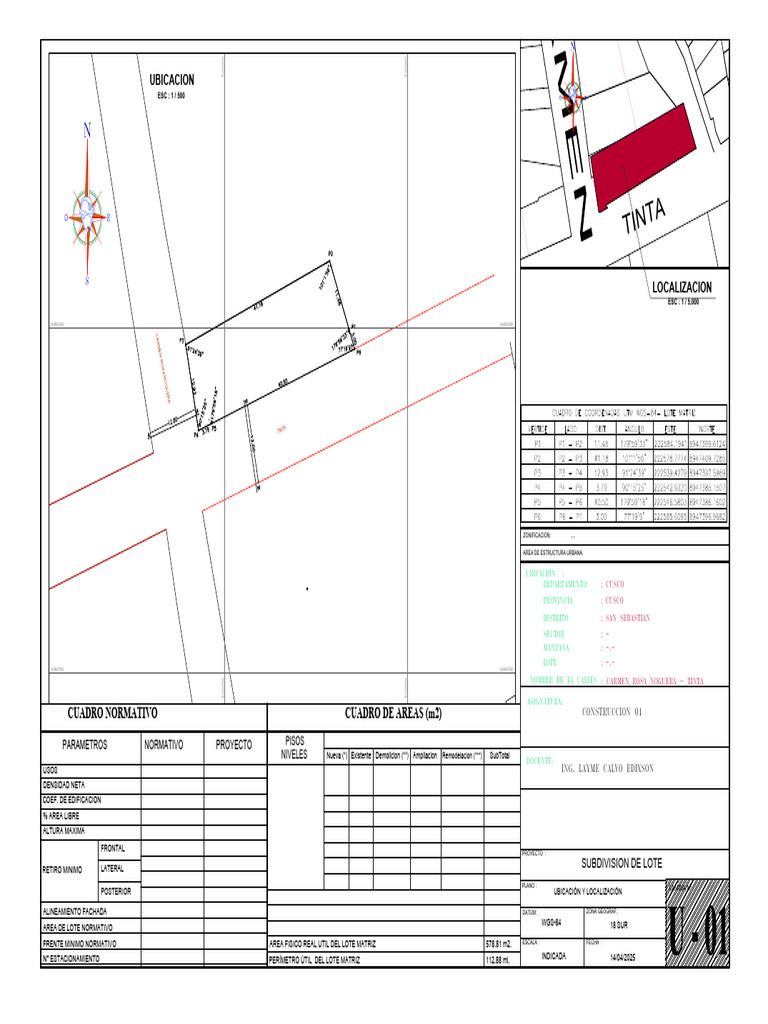Plano Matriz01 (1) Layout1 | PDF | Urbanización | Planificación