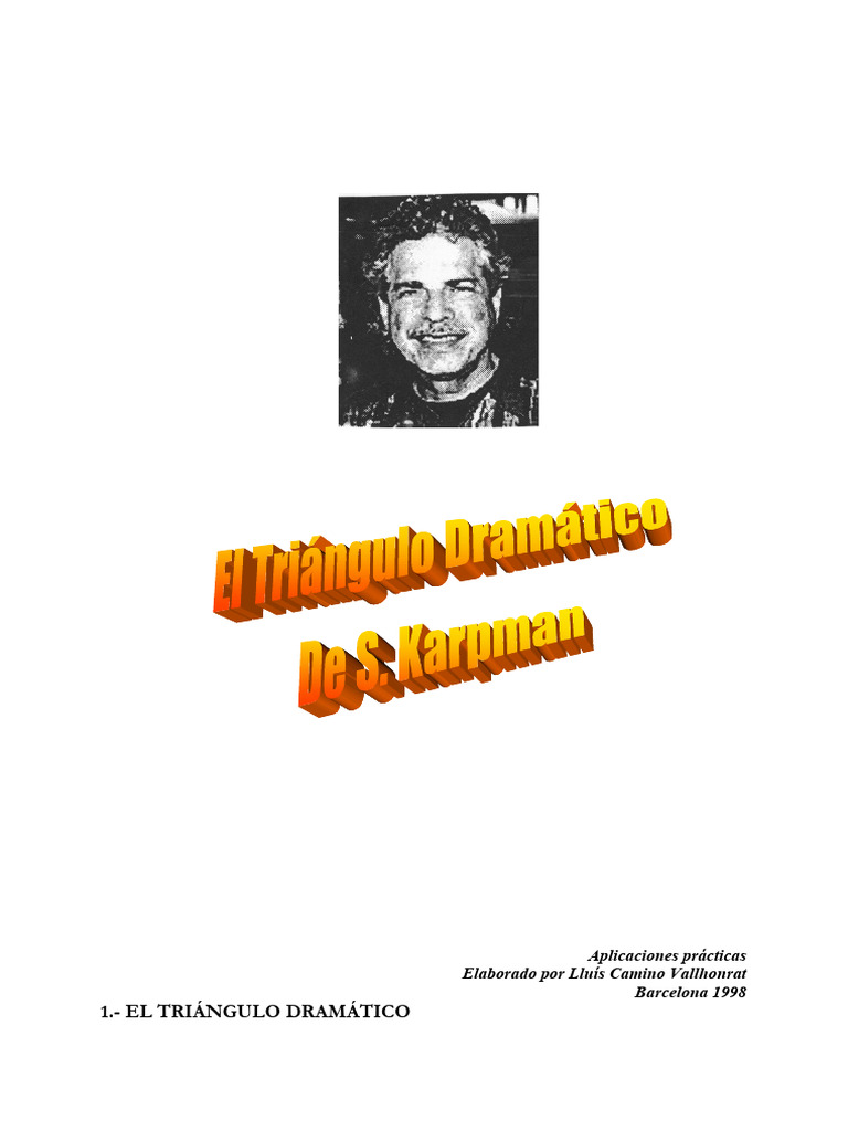 El Triangulo Dramatico | PDF | Sicología | Conceptos psicologicos