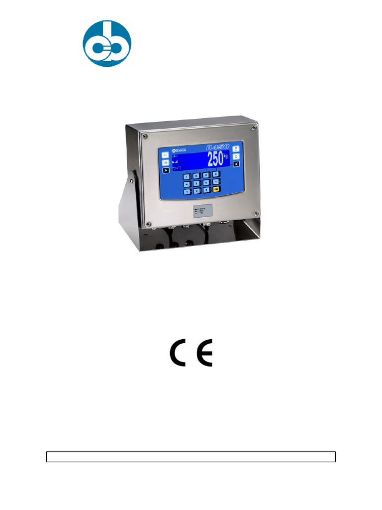 Bilanciai D450 Advanced User Manual | PDF | Computer Terminal | Menu ...