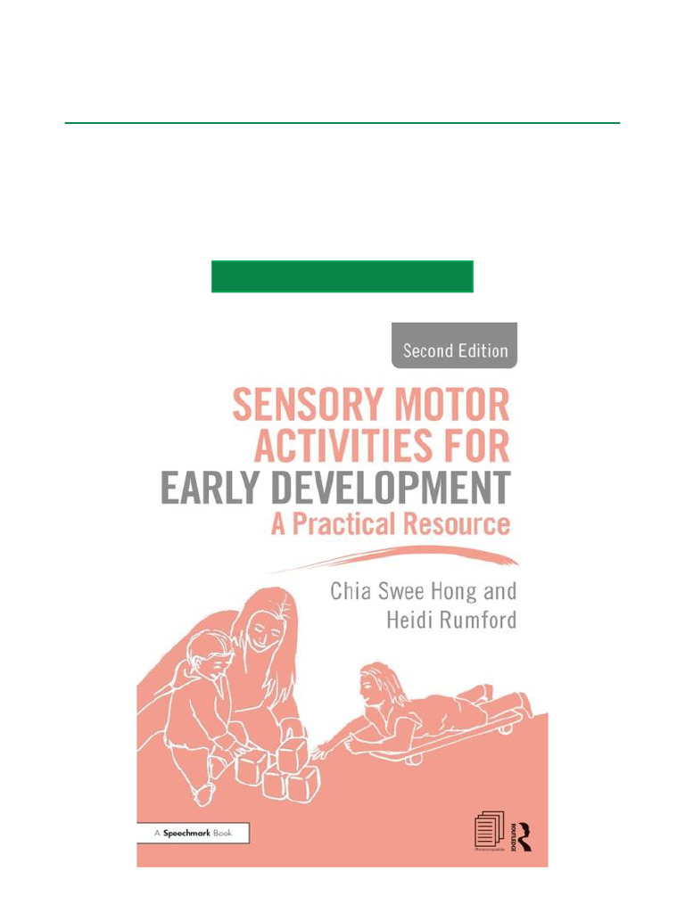 Sensory Motor Activities For Early Development A Practical Resource ...