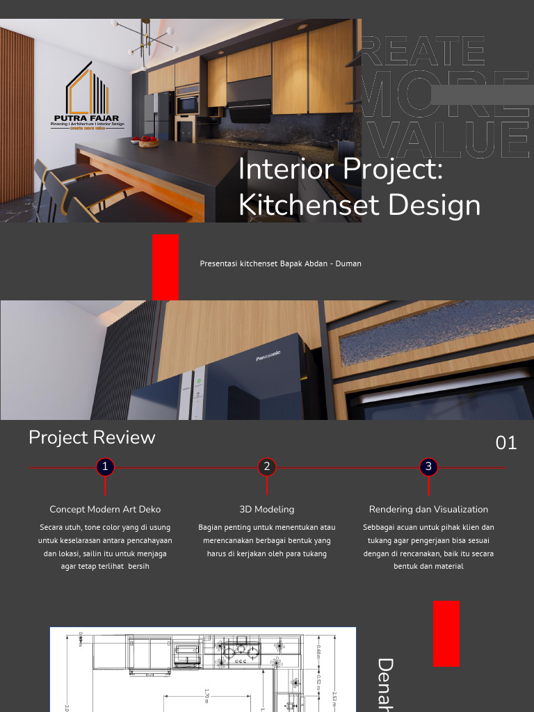 Interior Rendering Project Kitchenset Design | PDF