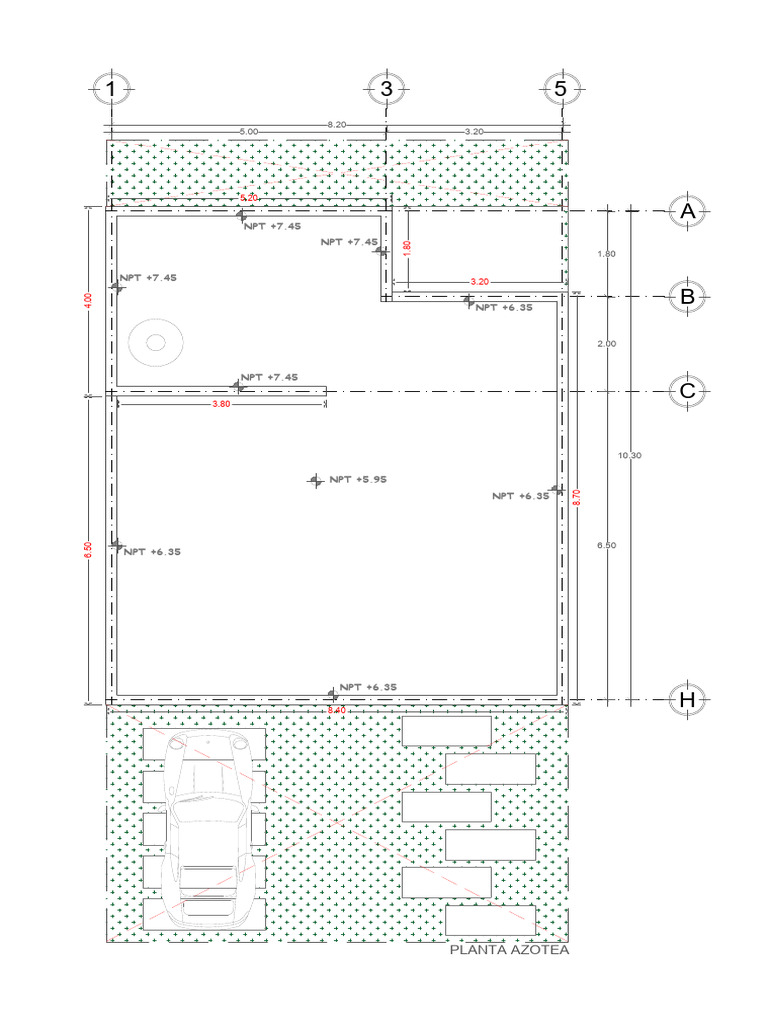 Planta de Azotea Escala 1.50 | PDF