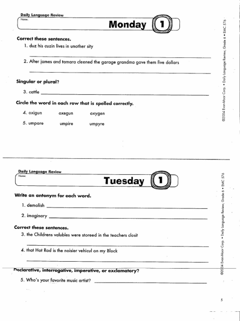 Daily Edits 1-9 | PDF