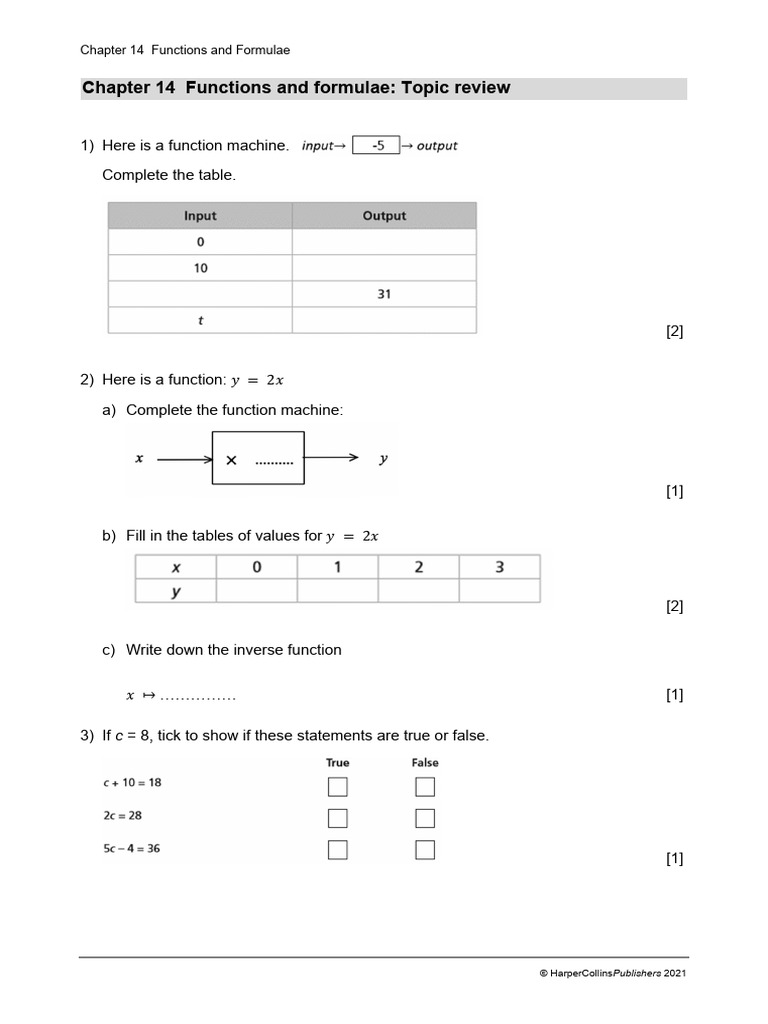 Chapter 14-Functions and Formulae - NEXTGEN | PDF | Mathematics | Mathematical Logic