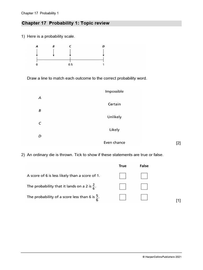 Chapter 17-Probability 1 - NEXTGEN | PDF | Mathematics | Arithmetic