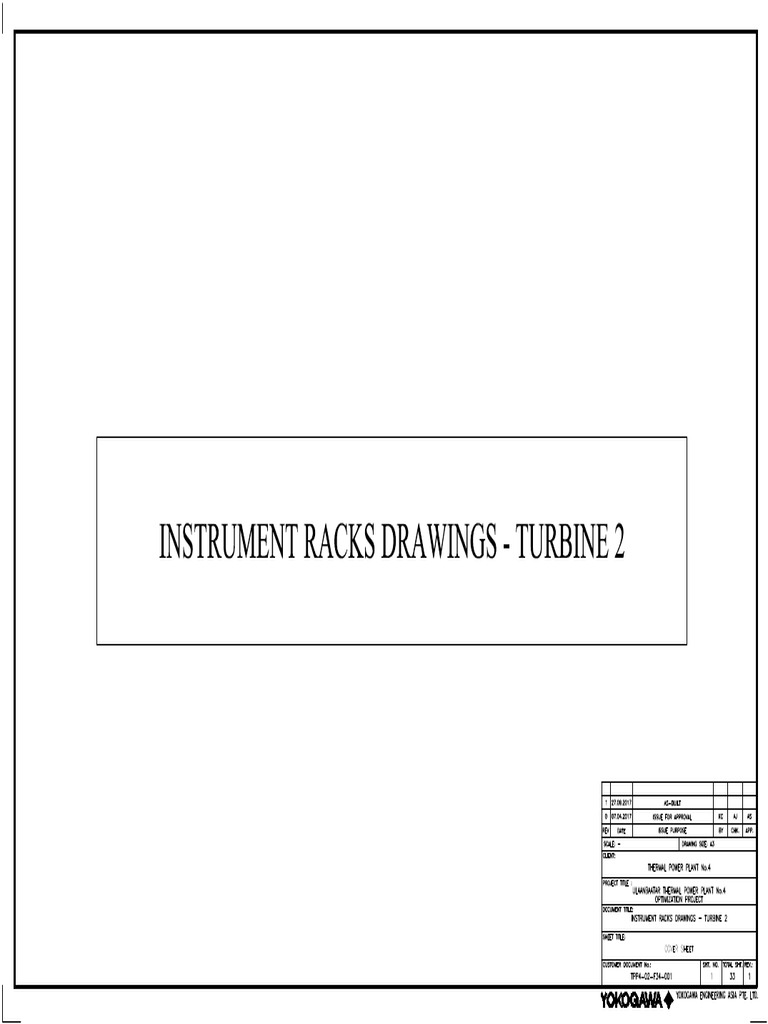 TPP4 02 F34 001 Instrument Racks Drawings As Built | PDF