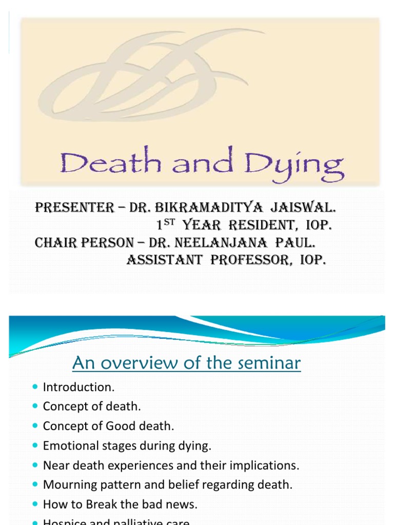 Death And Dying Pdf Grief Palliative Care