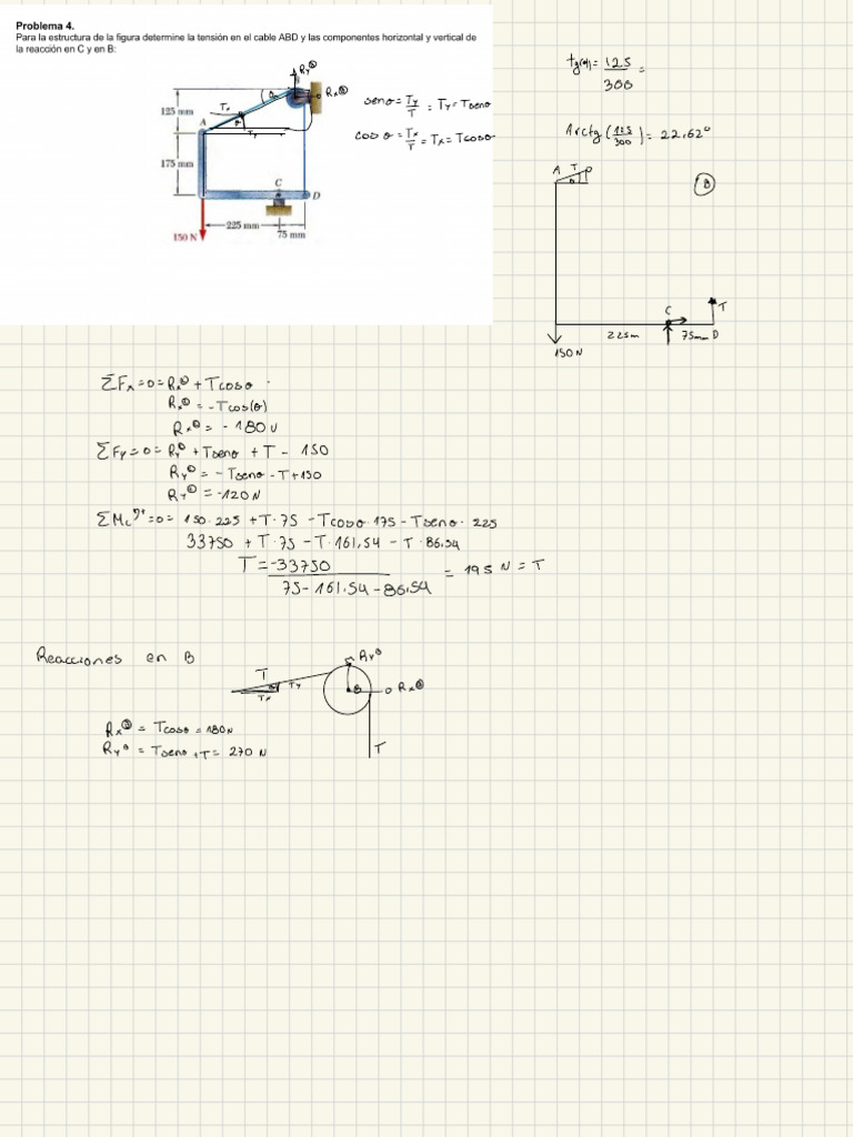 Tarea 1.4 Estática Aplicada | PDF