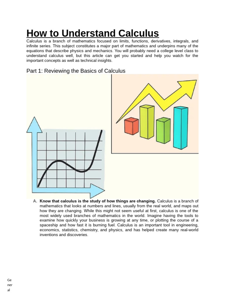 Understanding CALCULUS Easily (For Beginners and Experts) | PDF ...