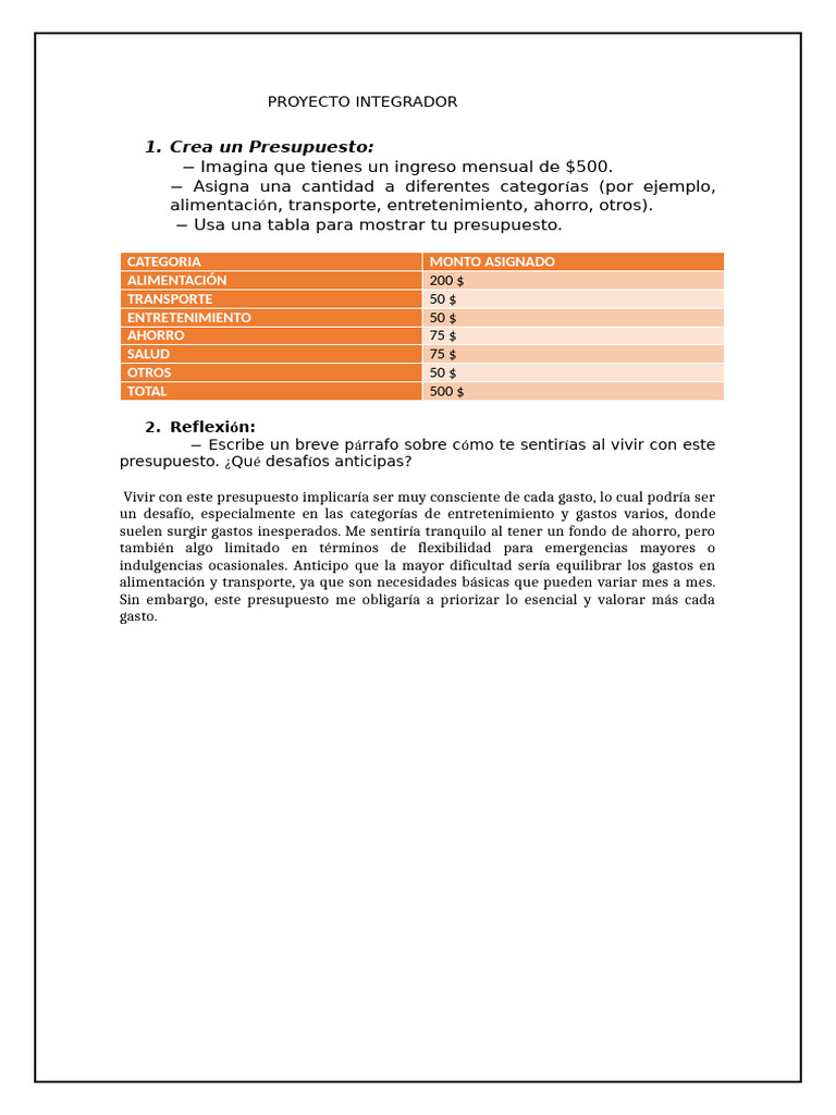 Proyecto Integrador | PDF