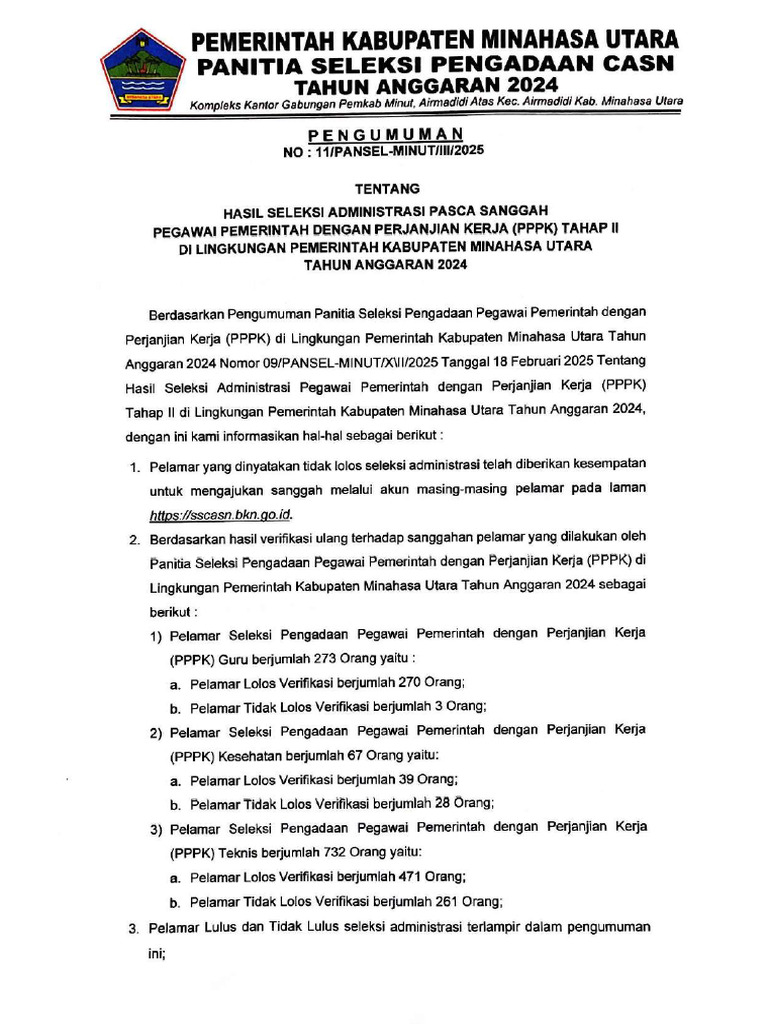 Hasil-Seleksi-Administrasi-Pasca-Sanggah-PPPK-Tahap-II-TA-2024_ | PDF