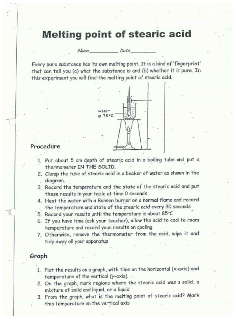 melting-point-of-stearic-acid-and-melting-points | PDF