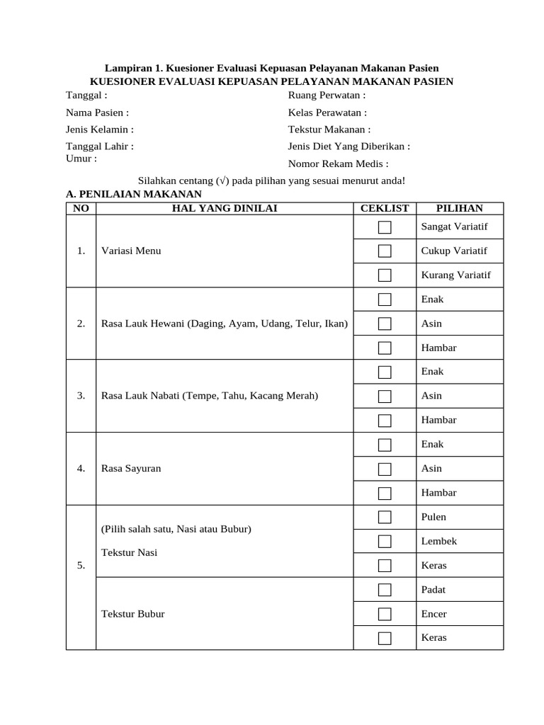 Kuesioner MSPM | PDF