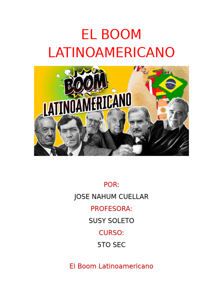 El Boom Latinoamericano | PDF | Literatura latinoamericana