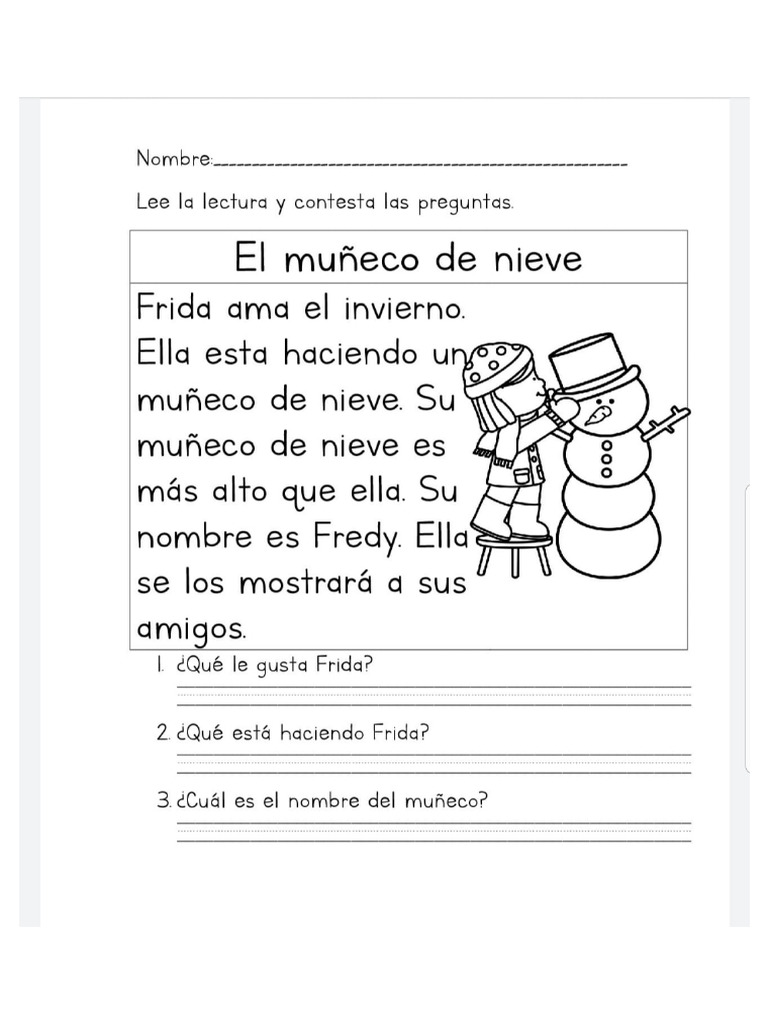 El Muñeco de Nieve | PDF