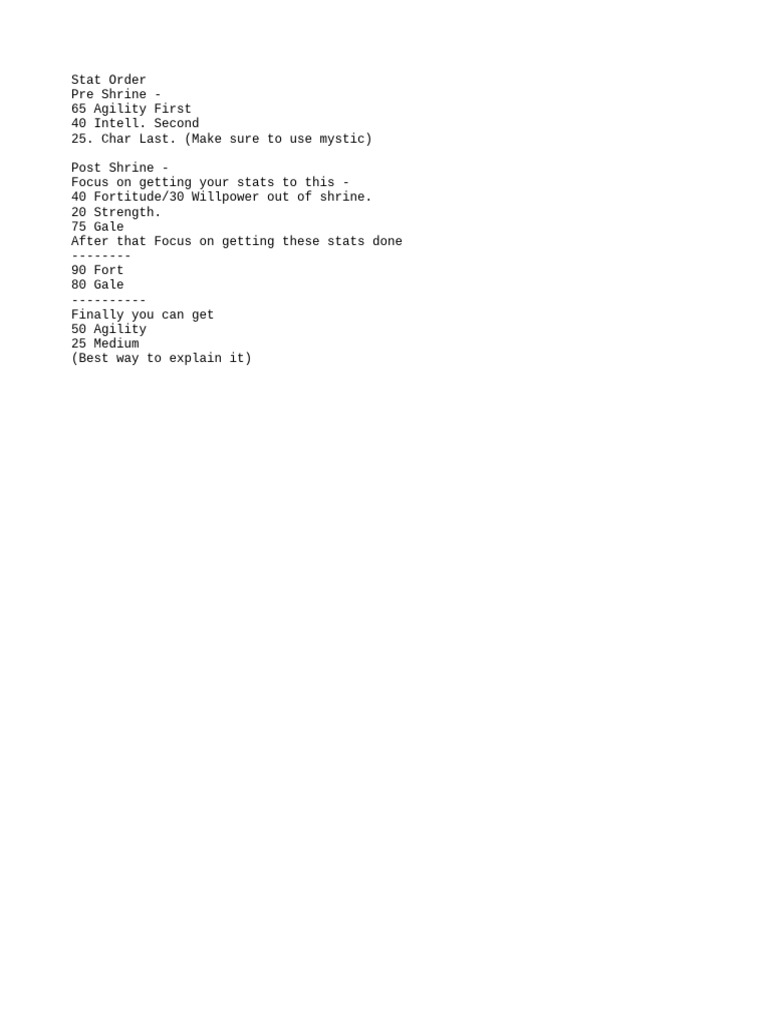 Stat Order | PDF
