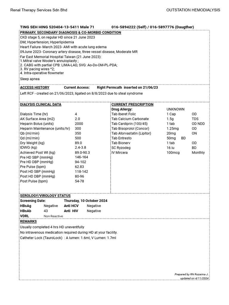 Ting Seh Hing - Outstation HD | PDF | Blood Pressure | Angiology