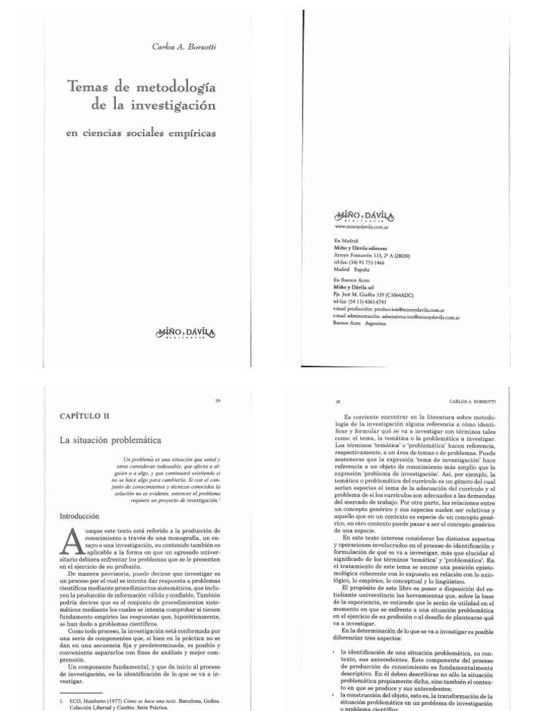 Borsotti - Situación Problemática | PDF