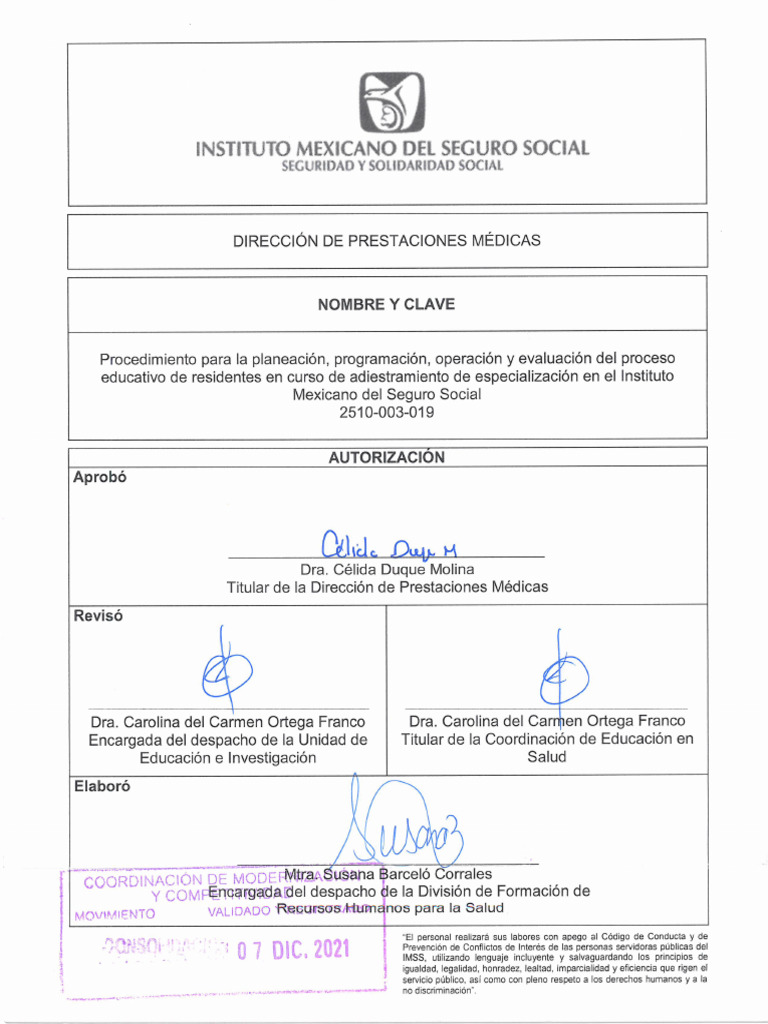 2510-003-019 Proc Residencias 2021 | PDF