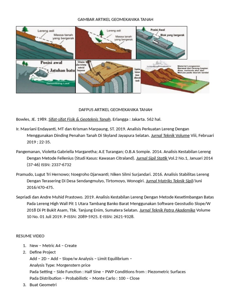Gambar Artikel Geomekanika Tanah Pert 6 | PDF
