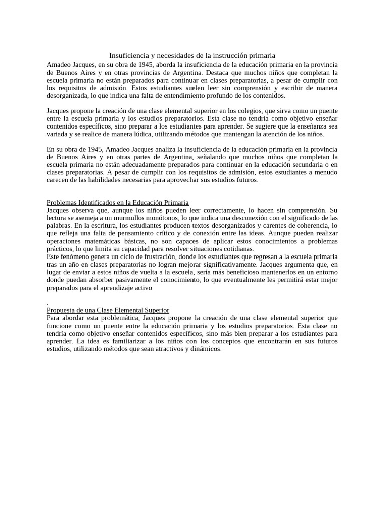 Historia - Amadeo Jacques | PDF | Educación primaria | Enseñando